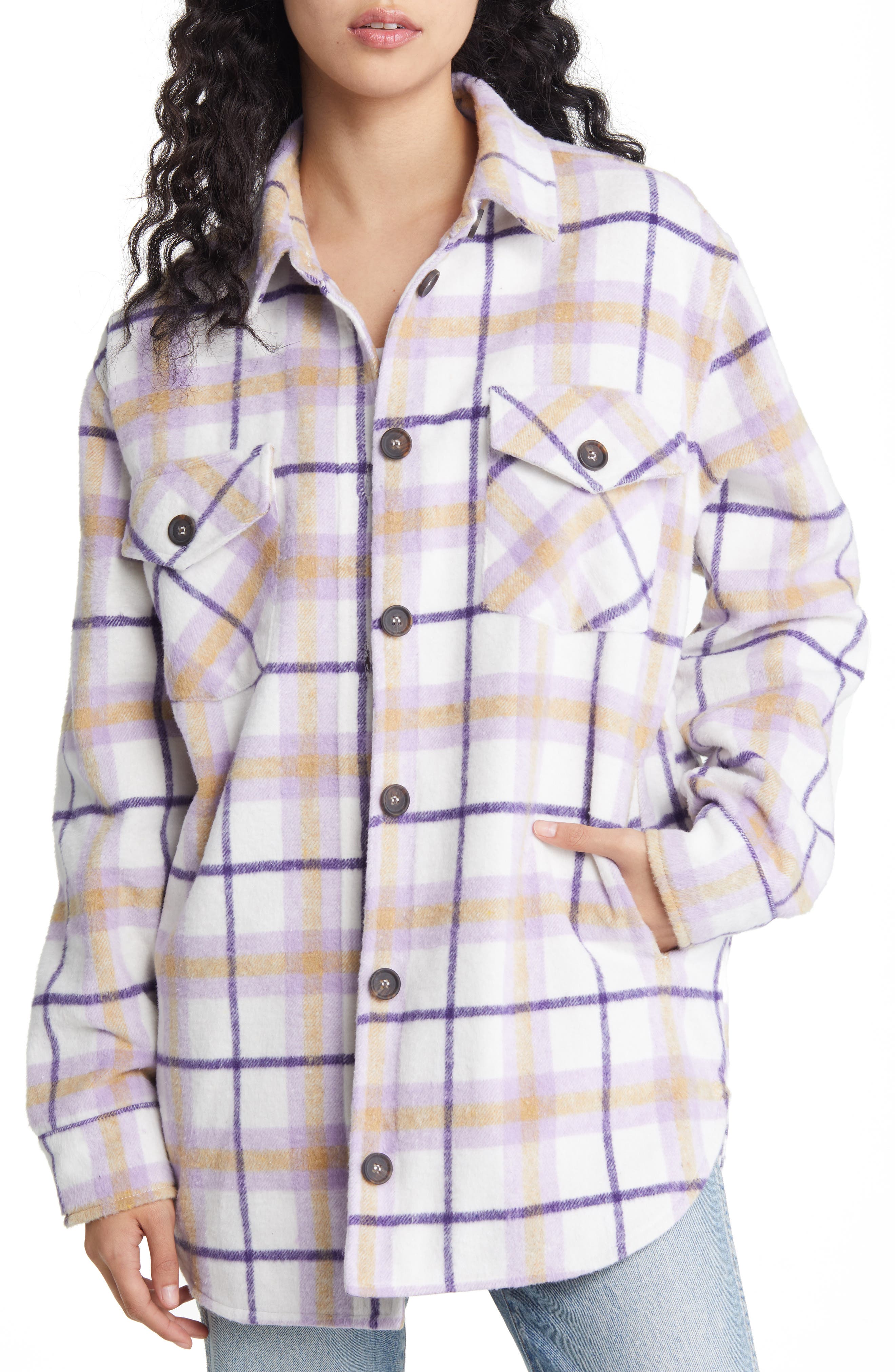 Thread & Supply Plaid Flannel Shacket | Nordstrom