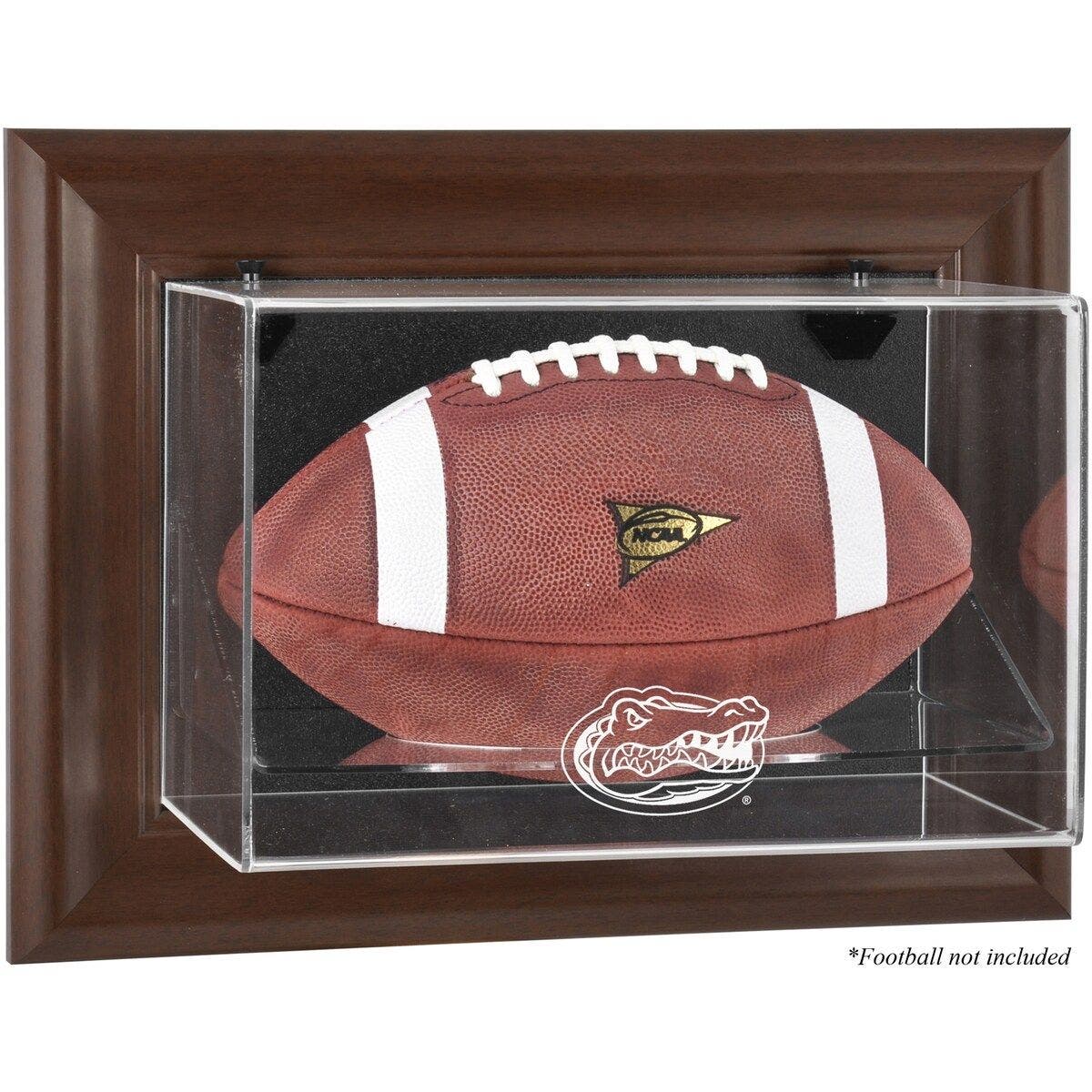 FANATICS AUTHENTIC Florida Gators Brown Framed Wall-Mountable Football ...