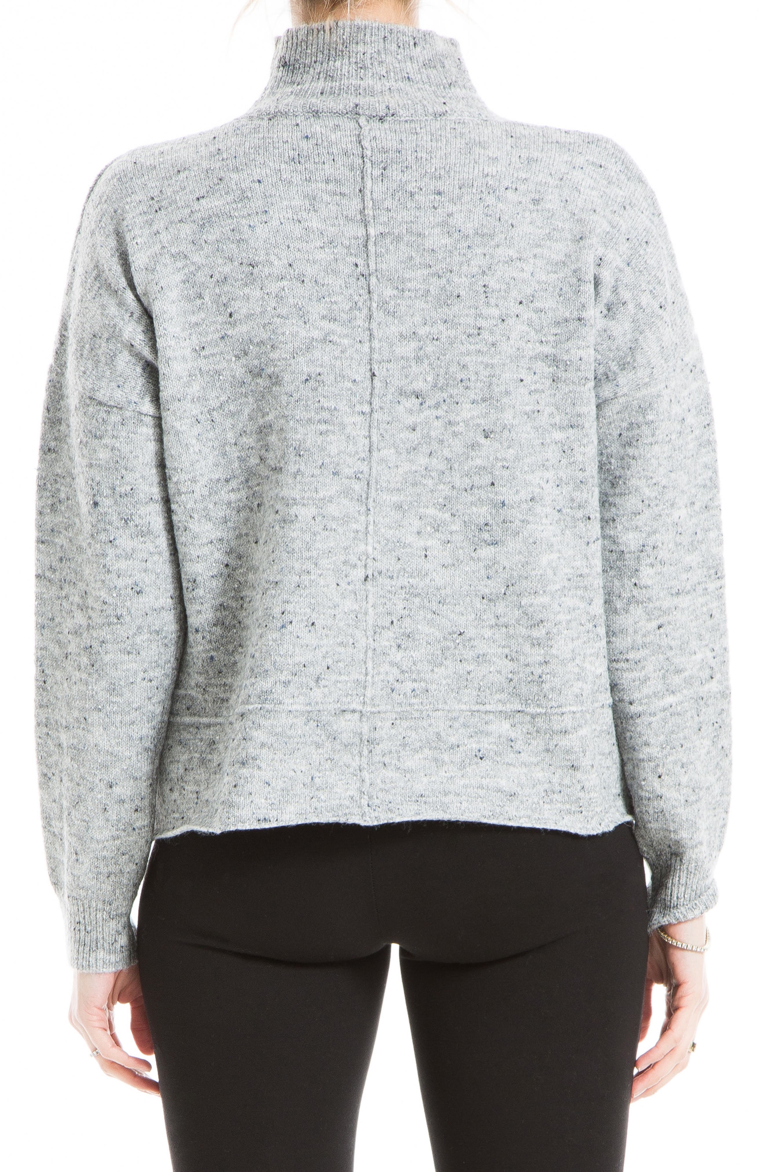 MAX STUDIO Exposed Seam Mock Neck Sweater | Nordstromrack