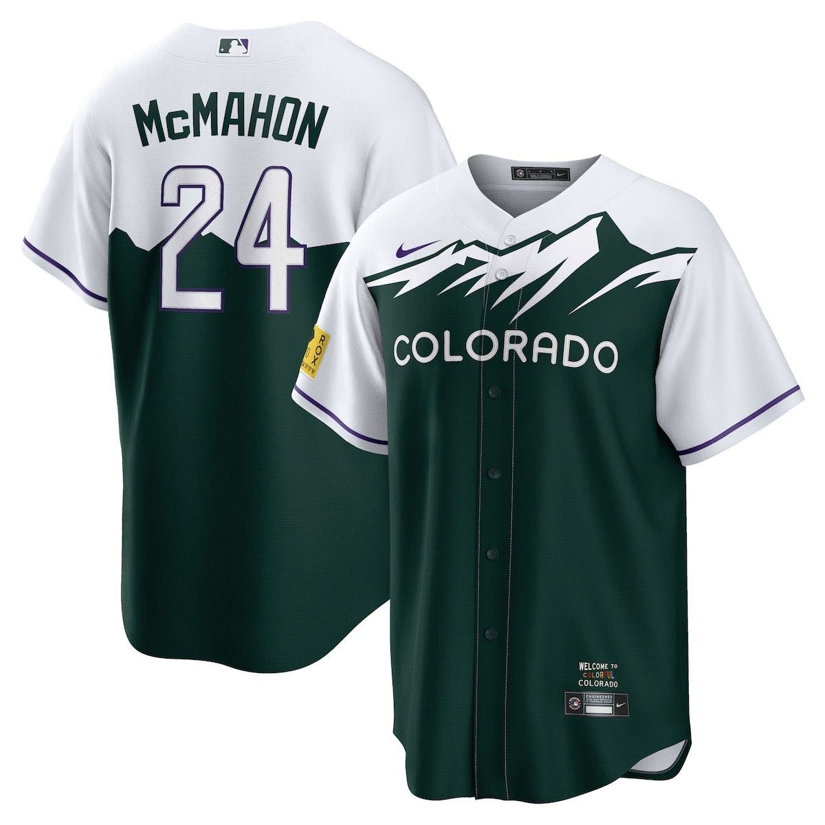 Nike Men's Nike Ryan McMahon White/Forest Green Colorado Rockies City ...