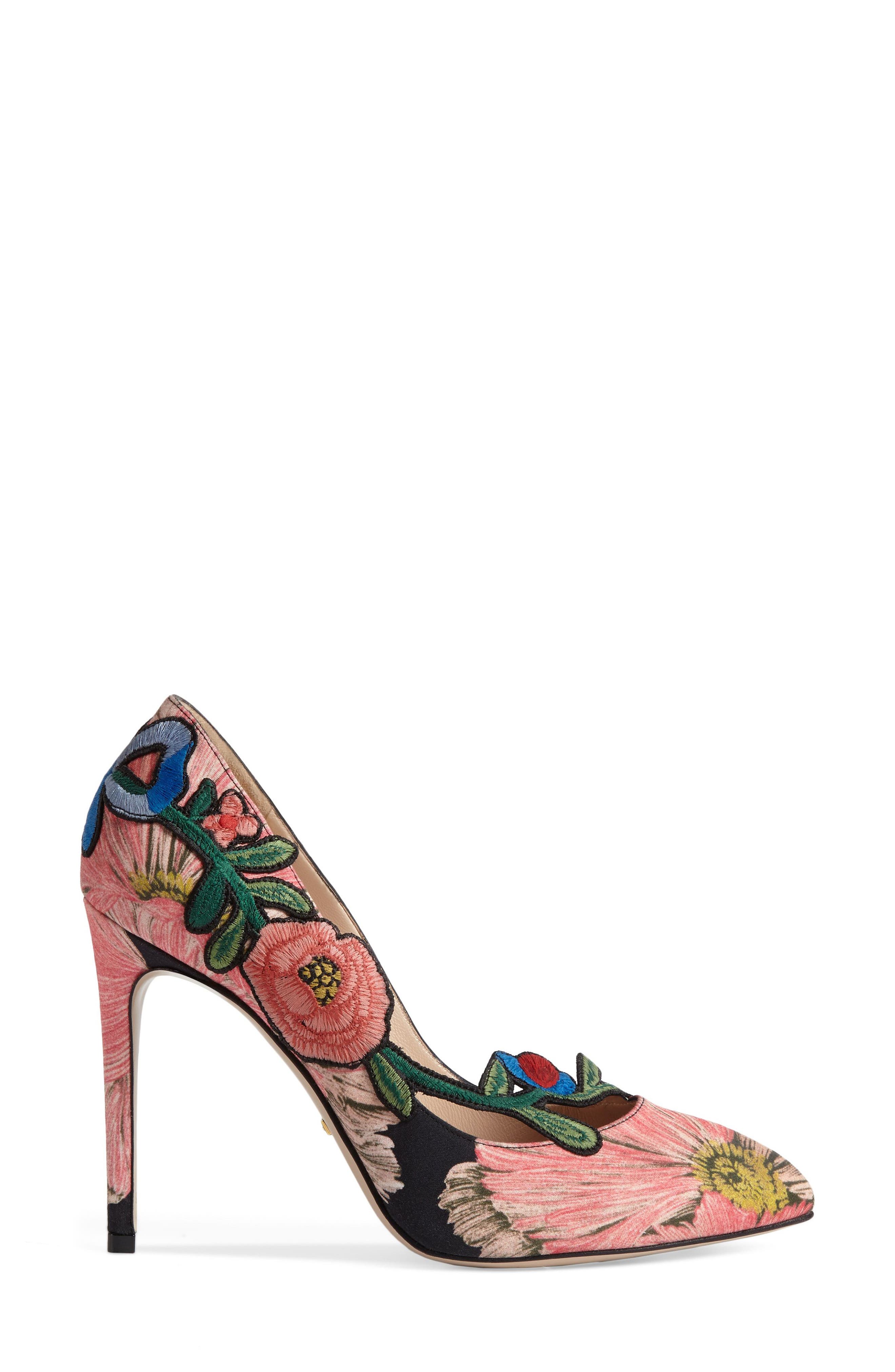 Gucci Ophelia Floral Pump (Women) | Nordstrom