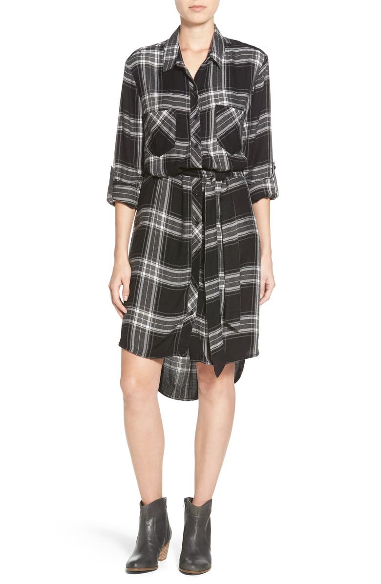 Beach Lunch Lounge Belted Plaid Shirtdress Nordstrom
