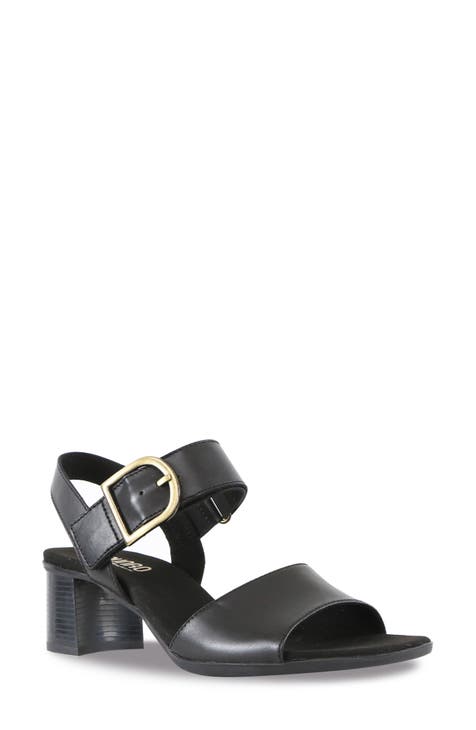 Black Block-Heel Sandals for Women | Nordstrom