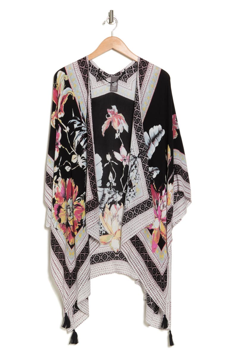 Vince Camuto Tropical Blooms Ruana | Nordstromrack