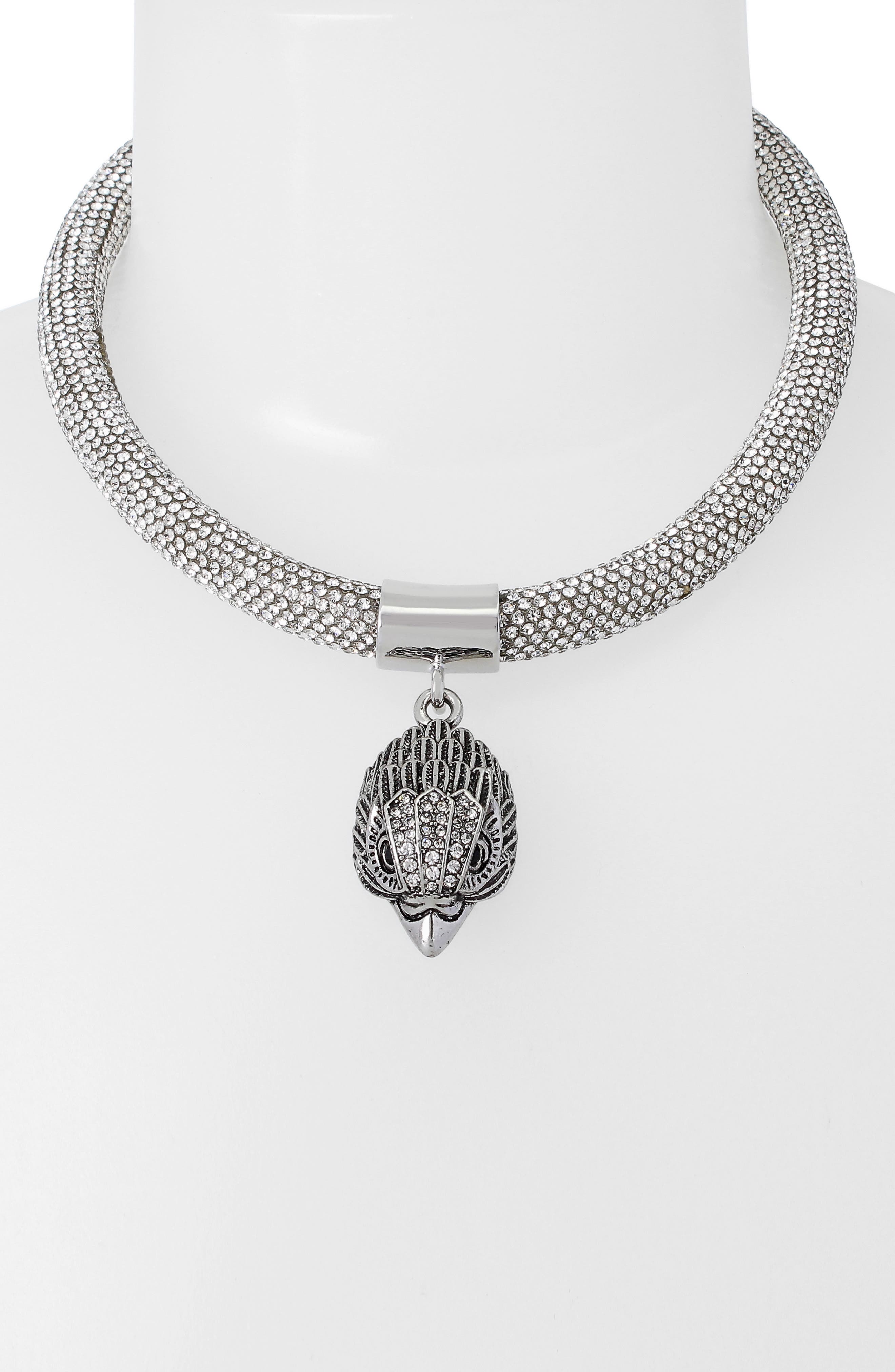 Kurt Geiger London Pavé Collar Pendant Necklace | Nordstrom