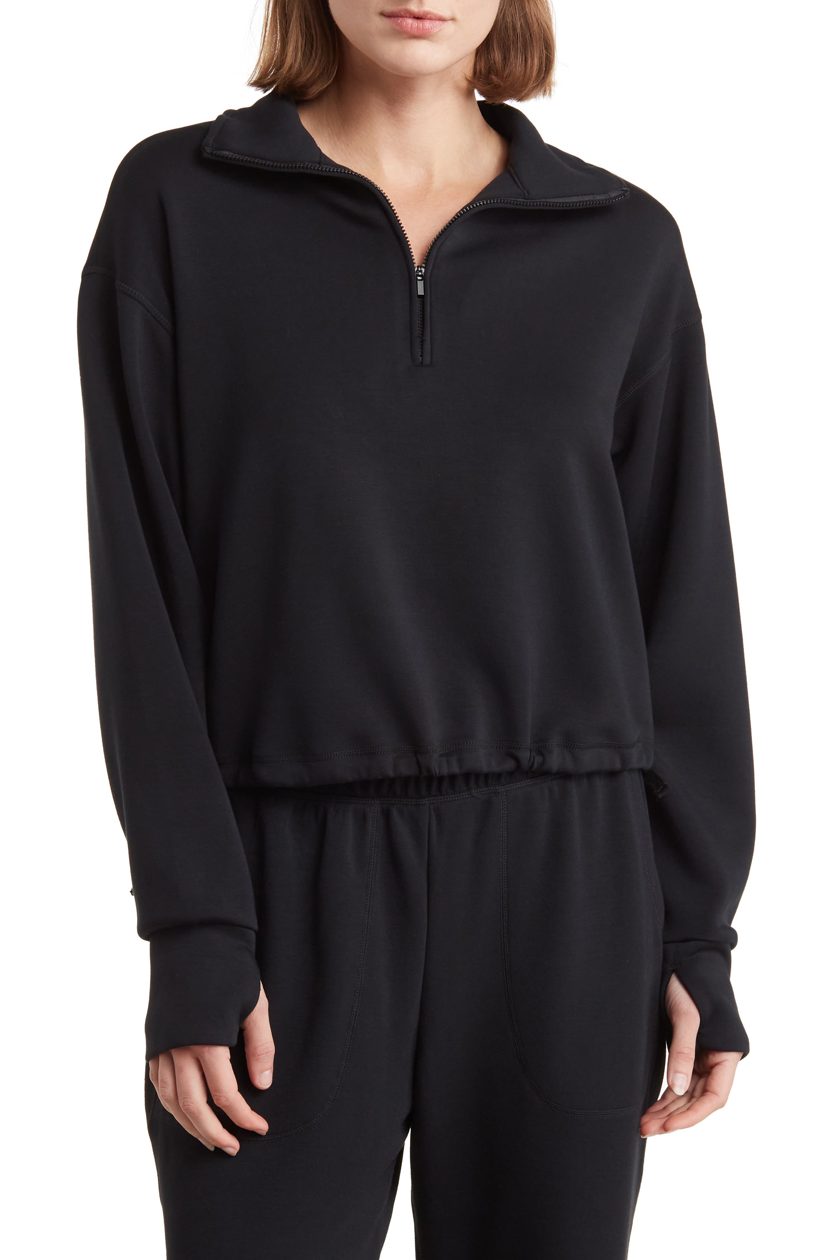 YOGALICIOUS Half Zip Scuba Sweatshirt | Nordstromrack