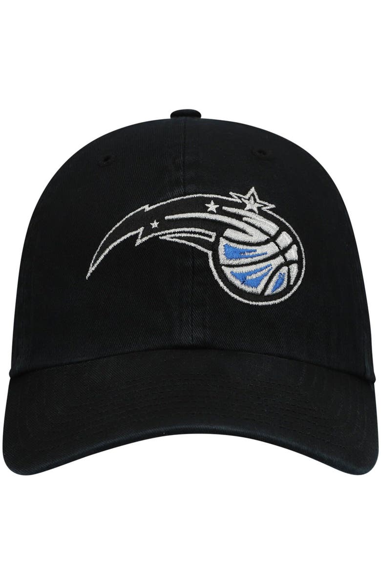 '47 Men's '47 Black Orlando Magic Team Logo Clean Up Adjustable Hat ...