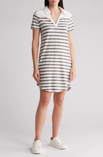Bobeau Striped Polo Dress | Nordstromrack