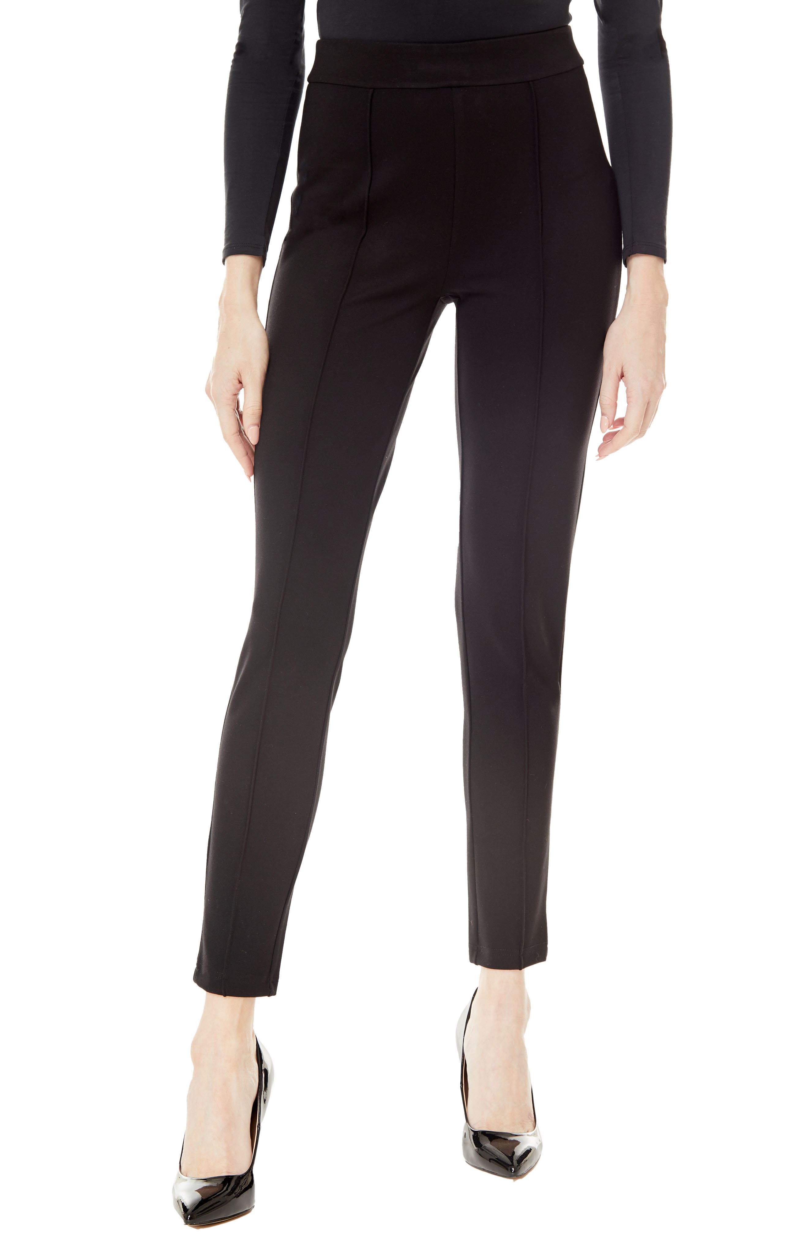 BY DESIGN Sharon Seamed Front Ponte Knit Pants | Nordstromrack