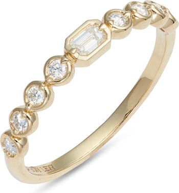Bony Levy Monaco Mixed Diamond Stackable Ring | Nordstrom