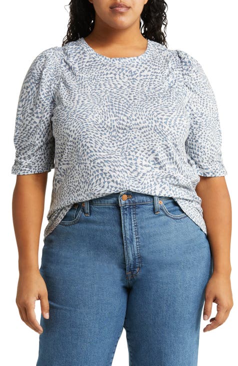 Blue Plus-Size Tops for Women | Nordstrom