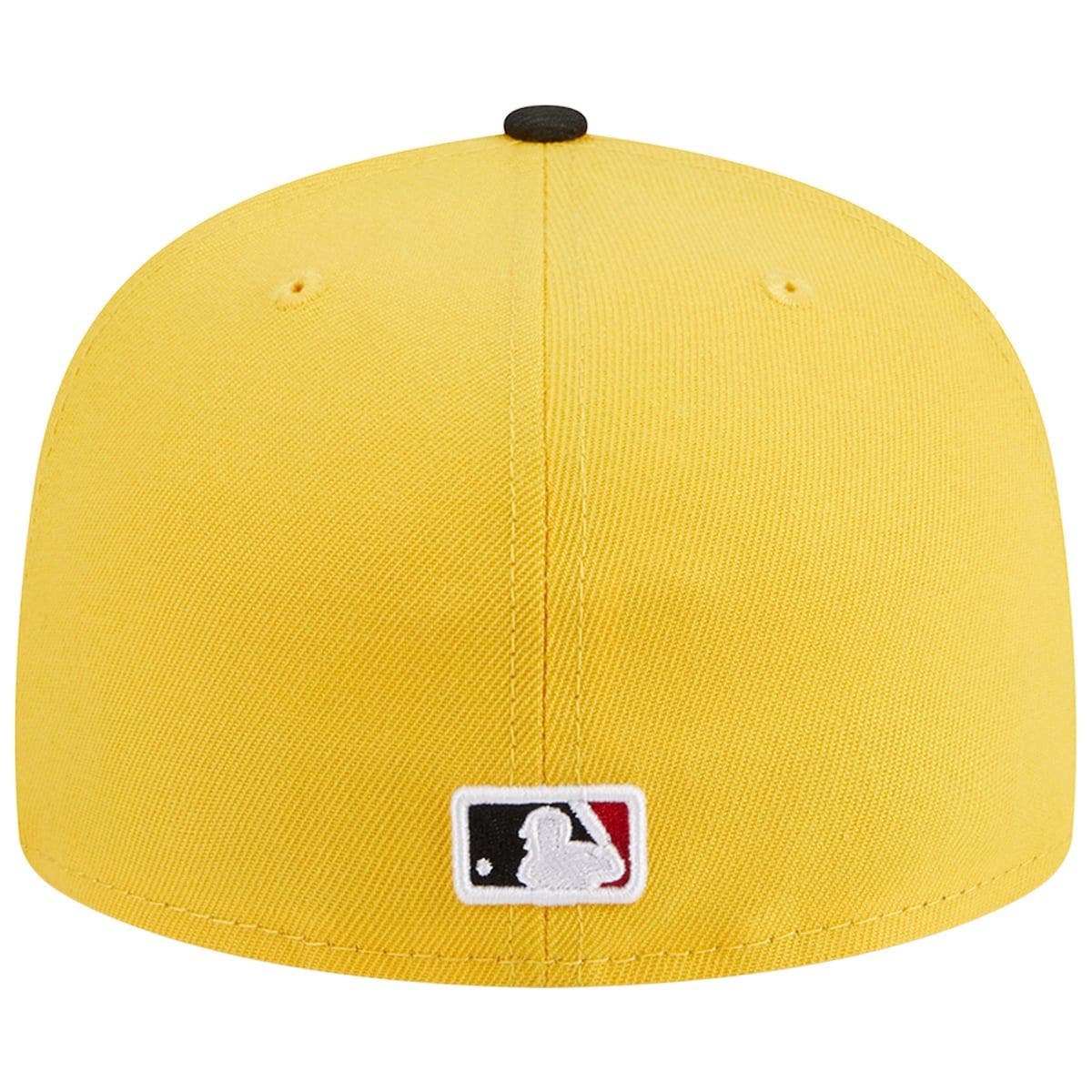 New Era Men's New Era Yellow/Black Los Angeles Angels Grilled 59FIFTY ...
