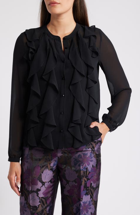 Women's Chiffon Button Up Tops | Nordstrom