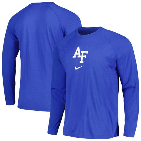Men's Nike Royal Air Force Falcons Basketball Spotlight Raglan ...