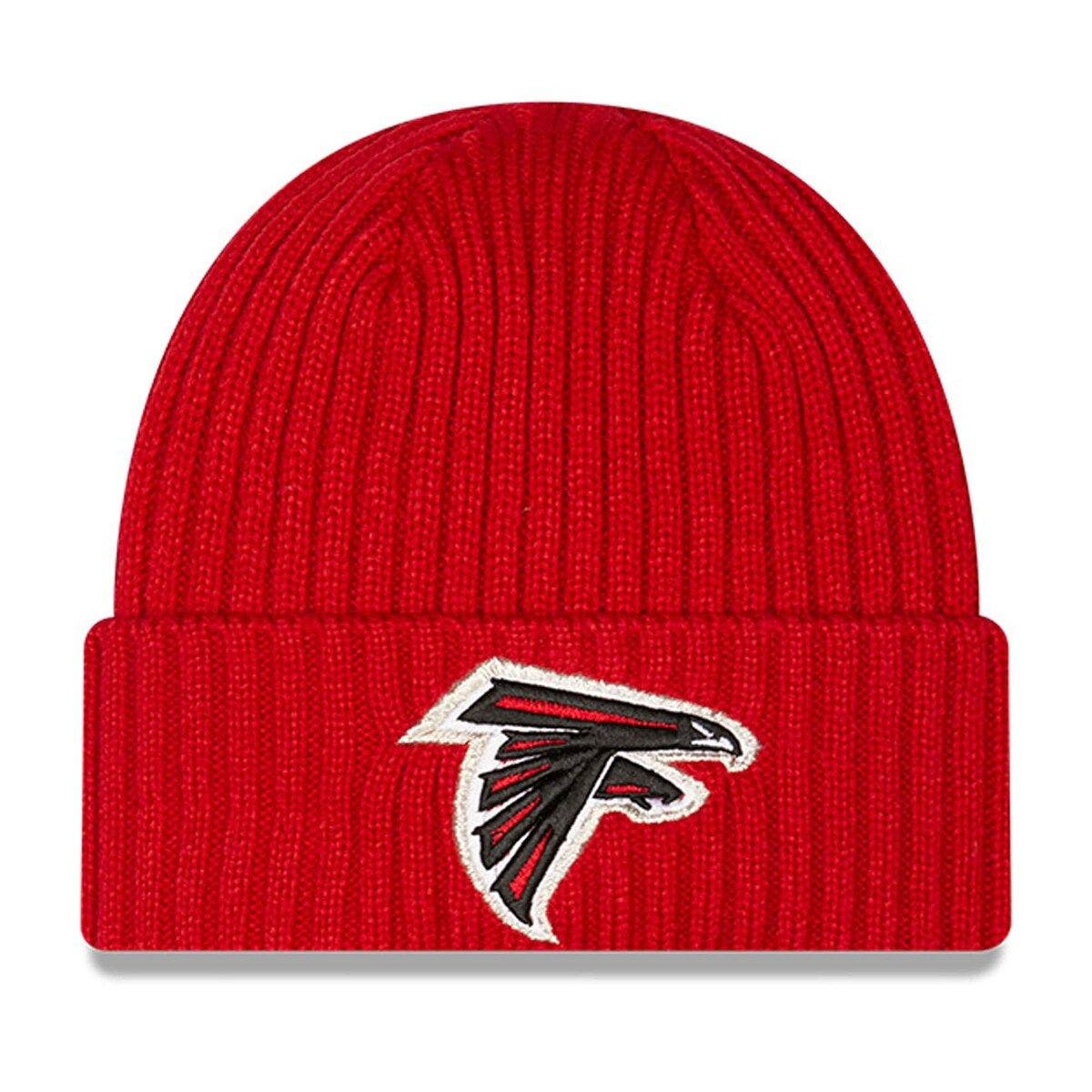 New Era Youth New Era Red Atlanta Falcons Core Classic Cuffed Knit Hat ...