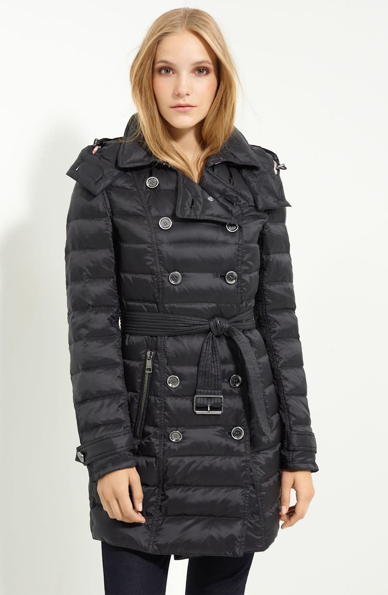 Burberry Brit Belted Down Coat | Nordstrom Burberry Brit Belted Down Coat | Nordstrom
