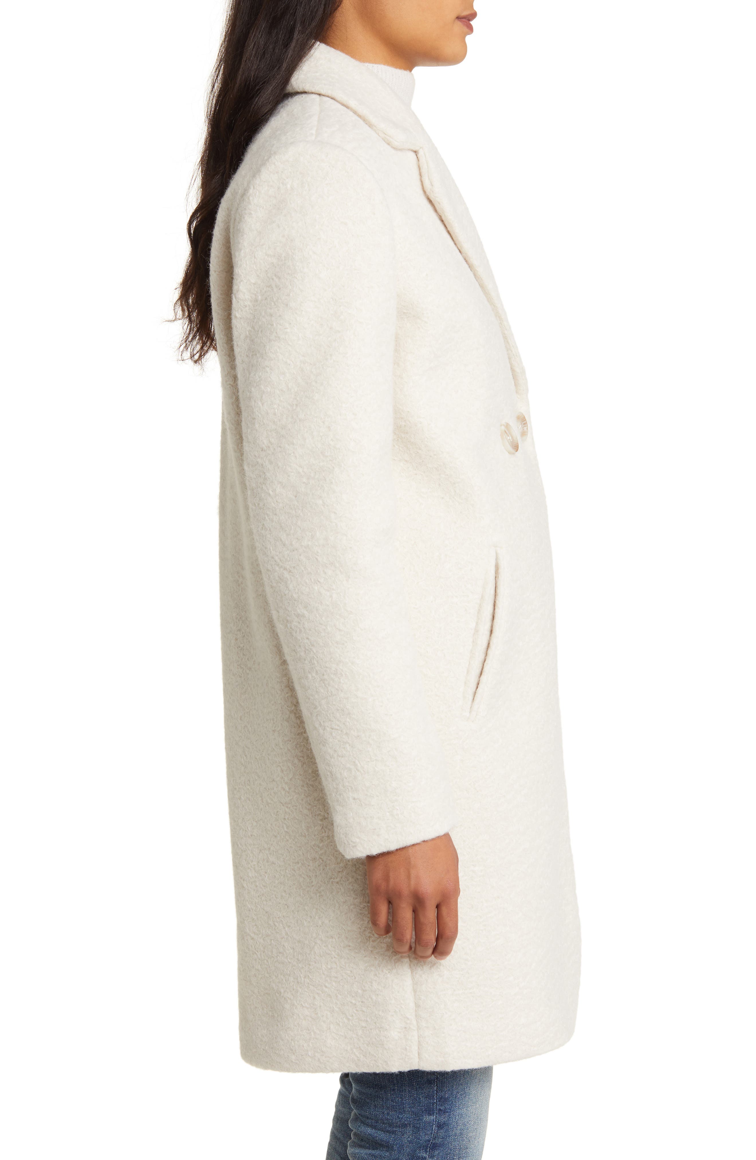 Sam Edelman Bouclé Tweed Double Breasted Coat | Nordstrom