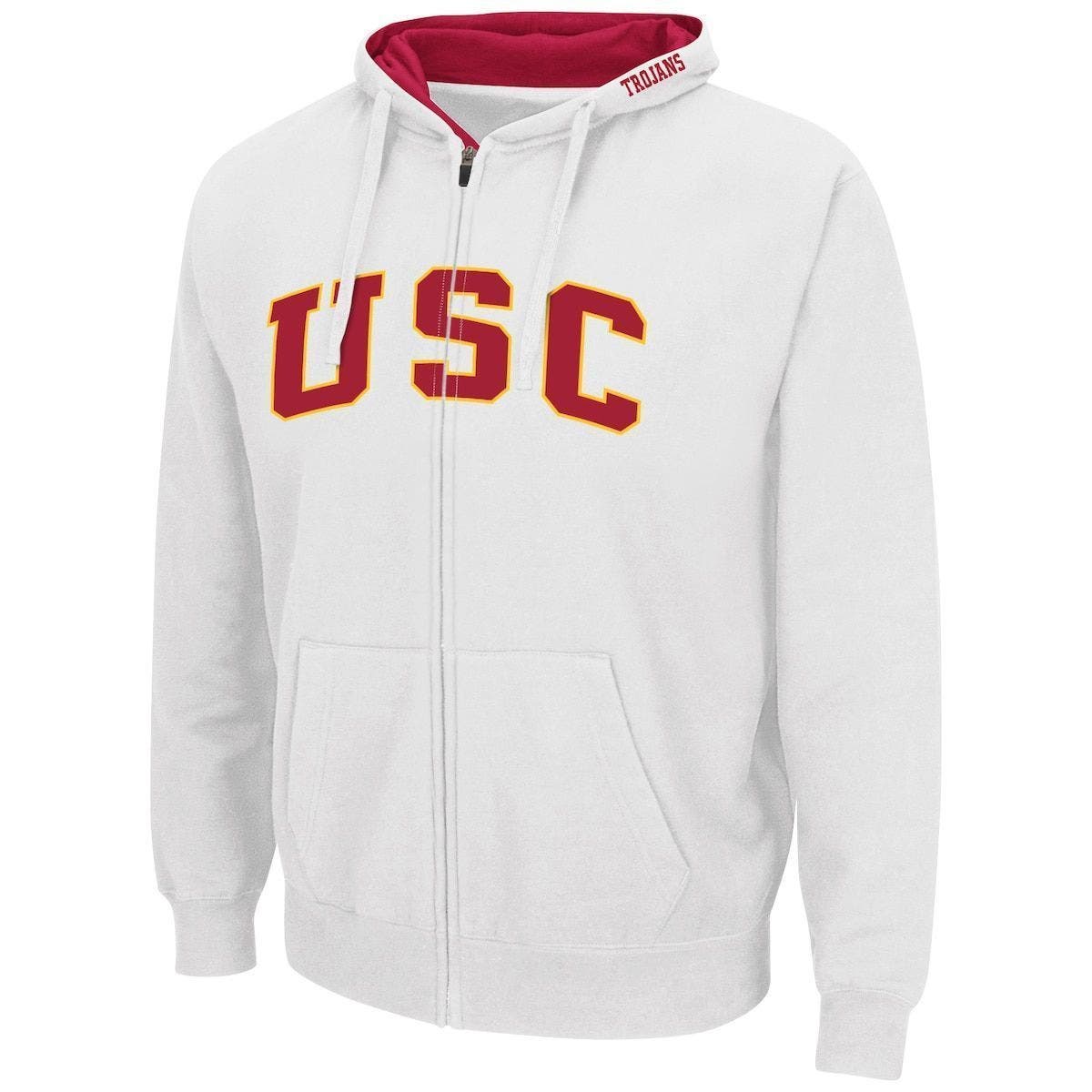 COLOSSEUM Men's Colosseum White USC Trojans Arch & Team Logo 3.0 Full ...