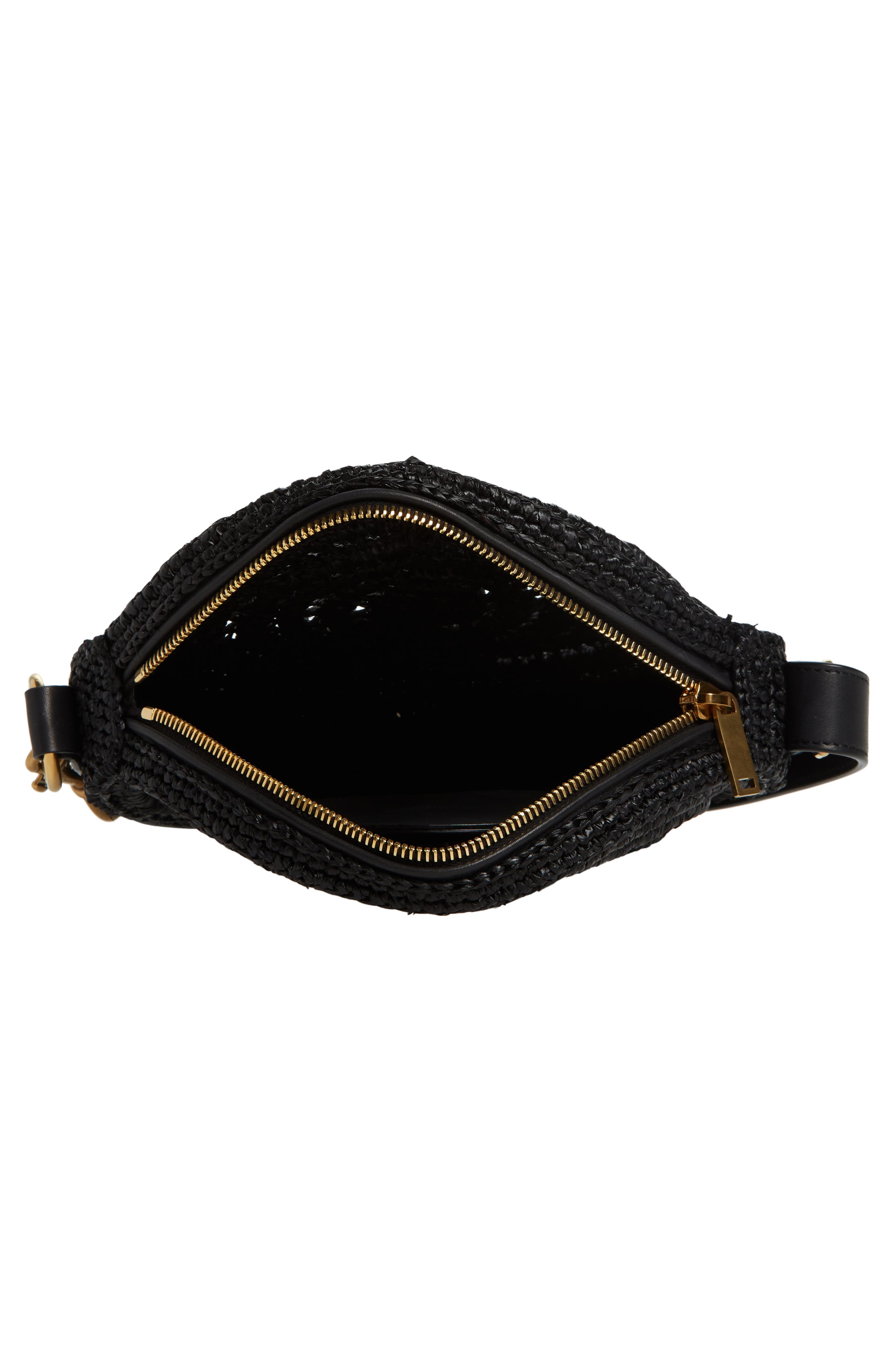 Saint Laurent Woven Raffia Round Camera Bag | Nordstrom
