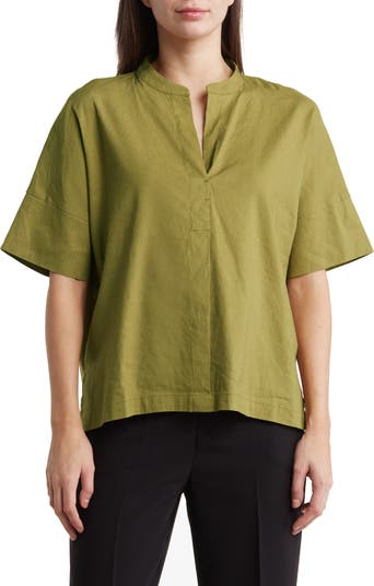 T Tahari Split Neck Popover Top | Nordstromrack