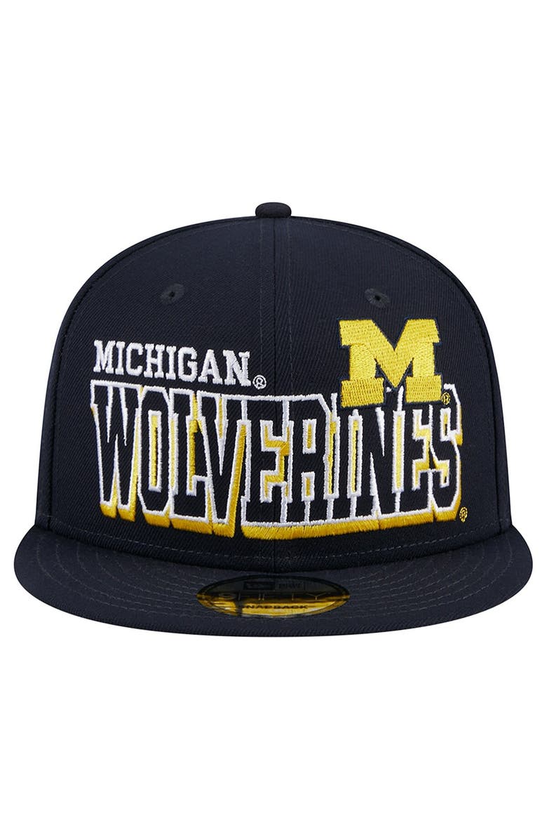 New Era Men's New Era Navy Michigan Wolverines Game Day 9FIFTY Snapback ...