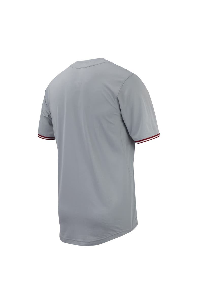 Nike Men's Nike Gray Stanford Cardinal Replica Full-Button Baseball ...
