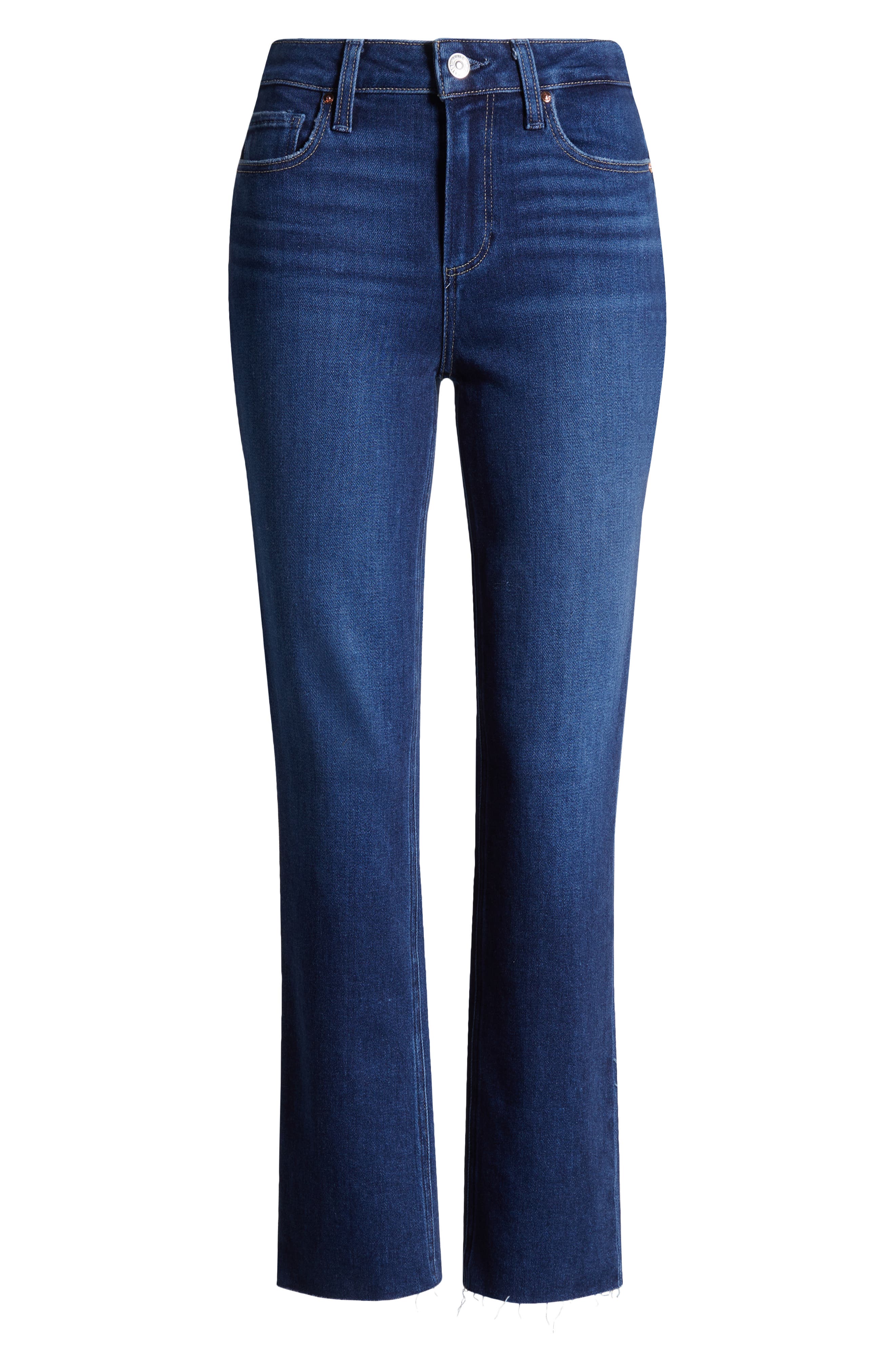 PAIGE Cindy Raw Edge Straight Leg Jeans | Nordstrom