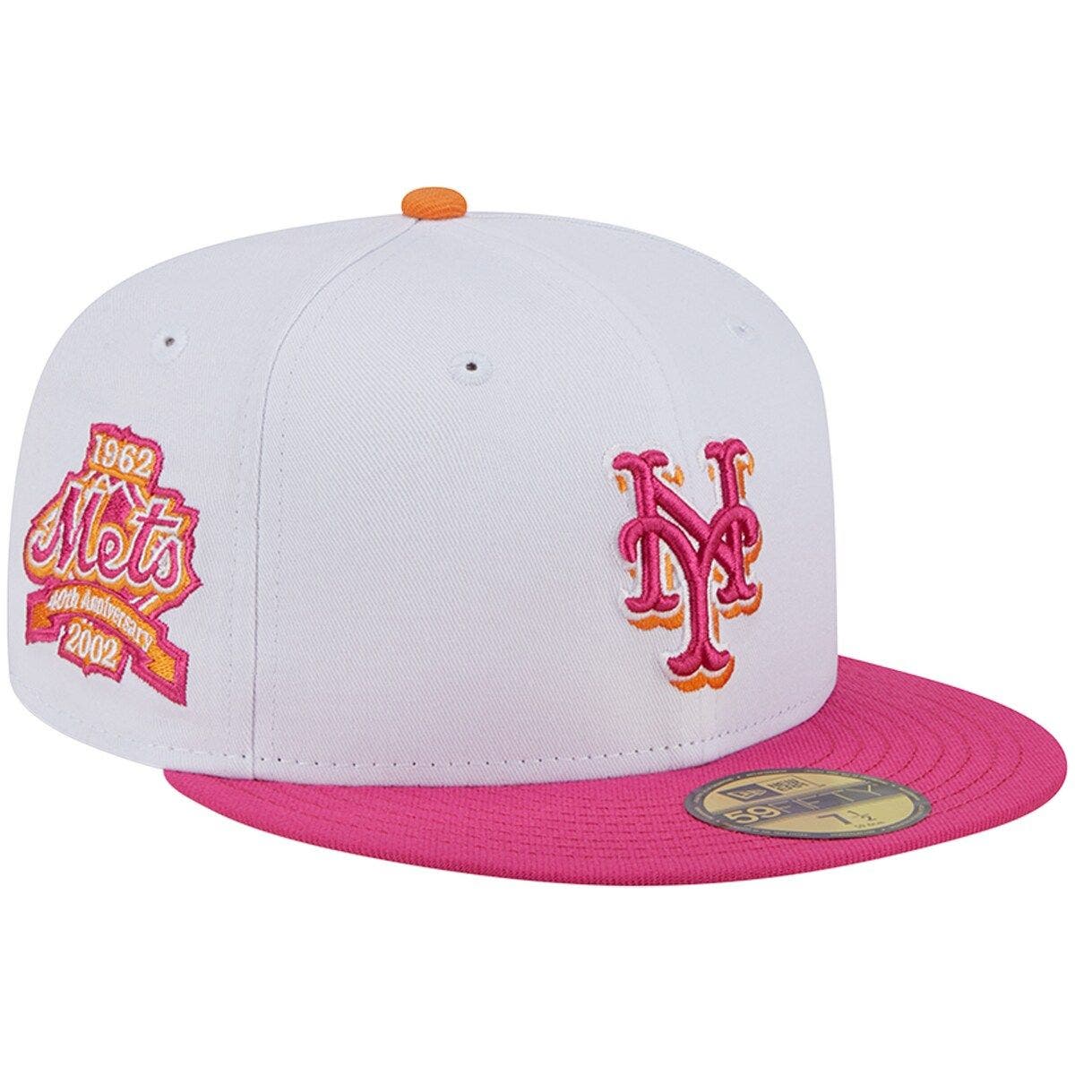 New Era Men's New Era White/Pink New York Mets 40th Team Anniversary ...