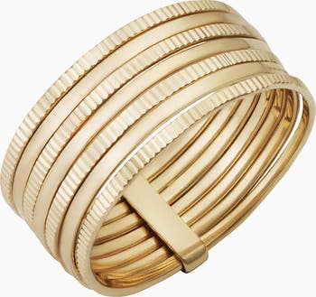 Oradina 14K Yellow Gold Power Stack II Ring | Nordstrom