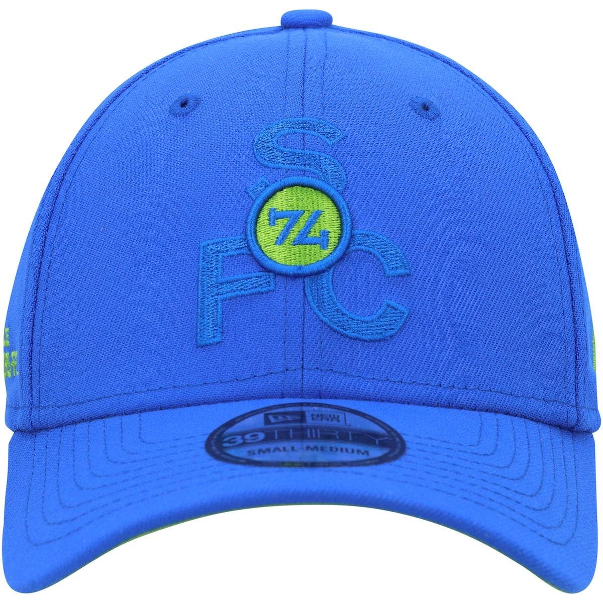 New Era Men's New Era Blue Seattle Sounders FC Kick Off 39THIRTY Flex ...