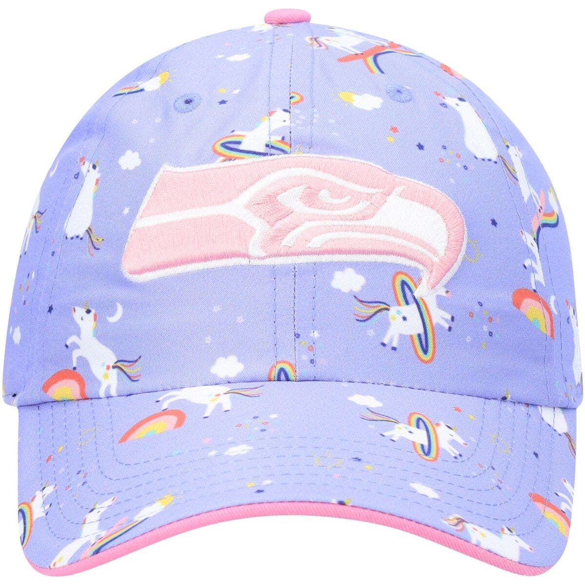 '47 Girls Preschool '47 Purple Seattle Seahawks Unicorn Clean Up ...