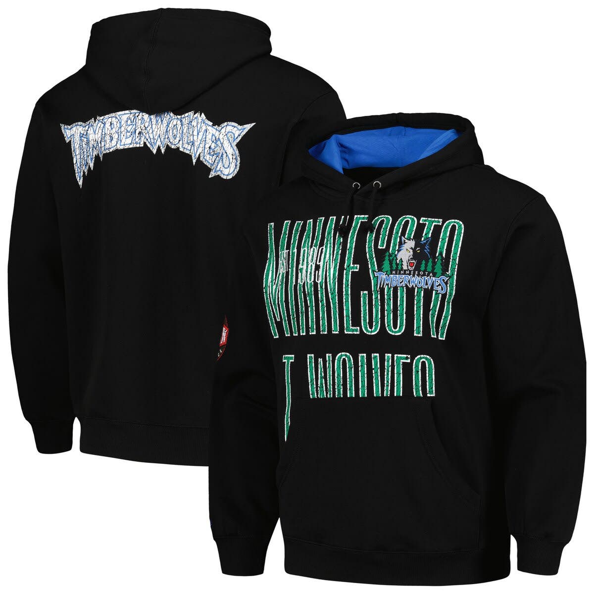 Mitchell & Ness Men's Mitchell & Ness Black Minnesota Timberwolves ...