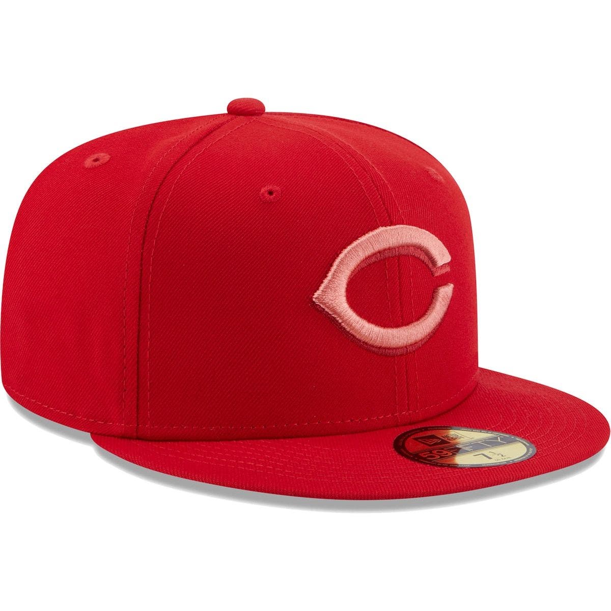 New Era Men's New Era Red Cincinnati Reds Monochrome Camo 59FIFTY ...