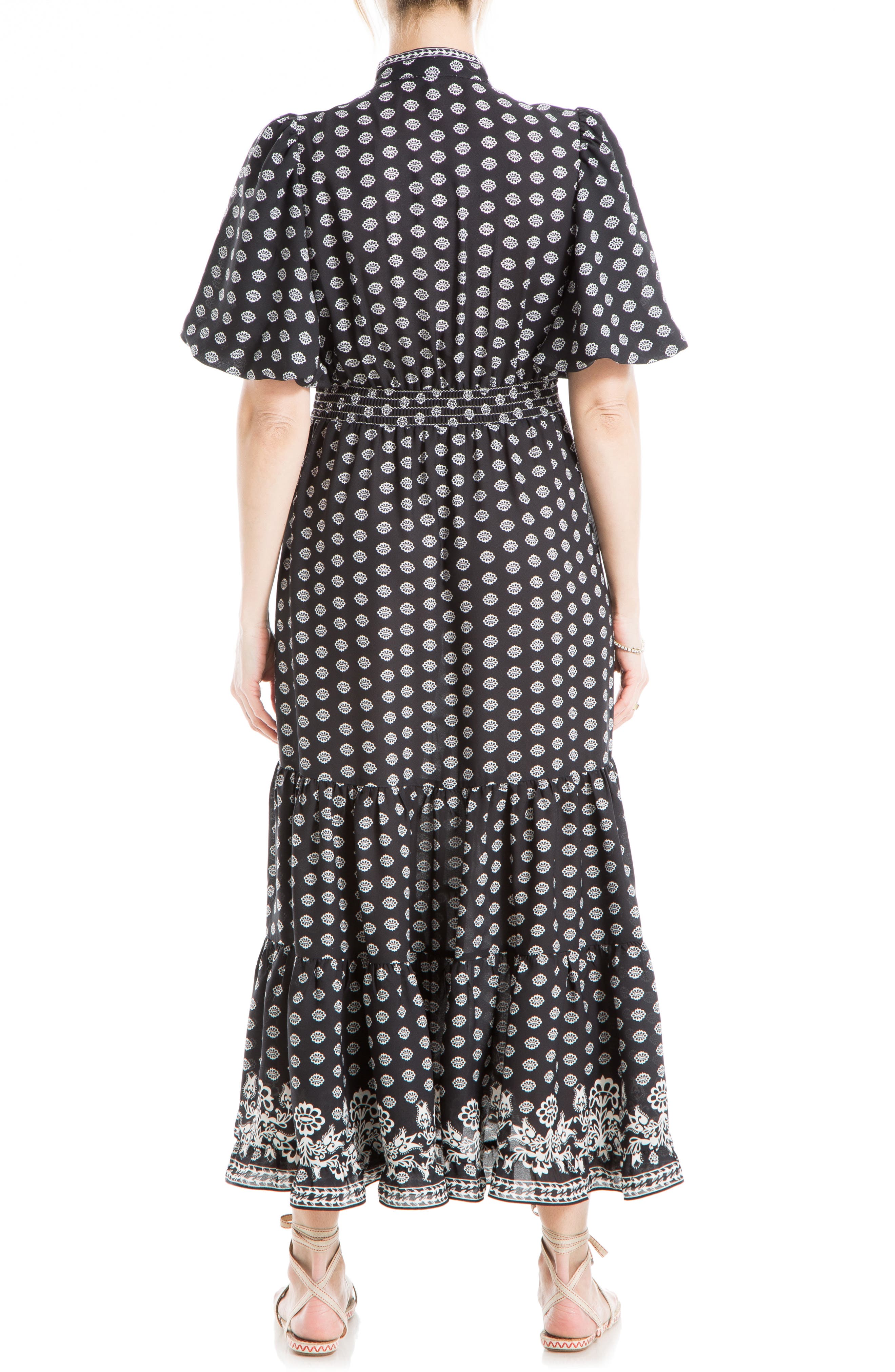 MAX STUDIO Floral Tiered Maxi Dress | Nordstromrack