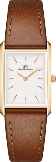 Daniel Wellington Tank Leather Strap Watch, 32mm x 22mm | Nordstrom