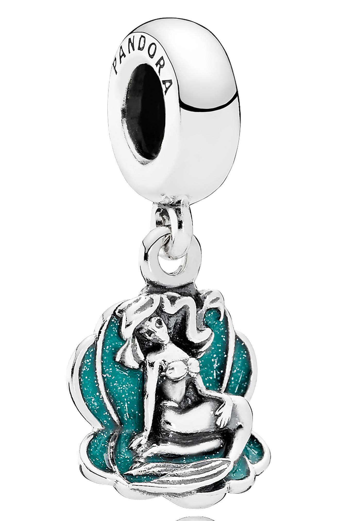 PANDORA Disney Ariel & Sea Shell Dangle Charm | Nordstrom