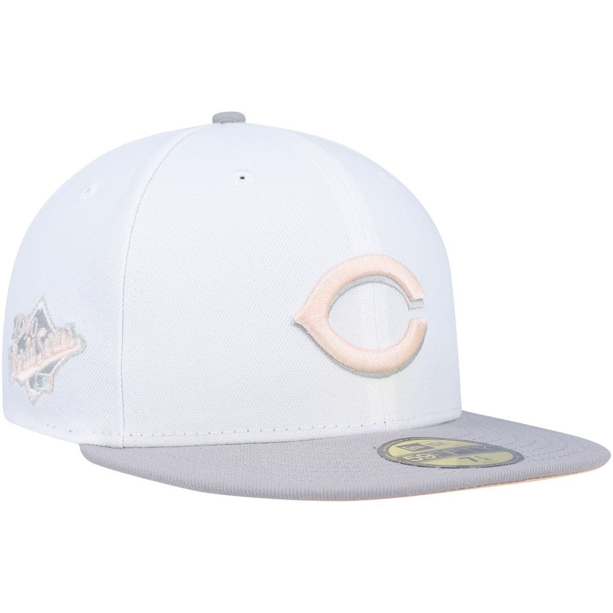 New Era Men's New Era White/Gray Cincinnati Reds 1990 World Series Side ...