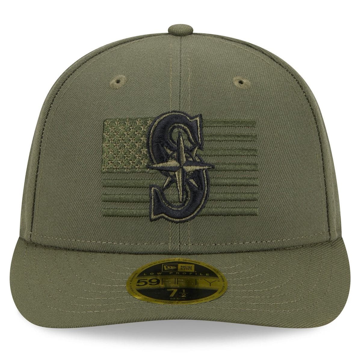 New Era Men's New Era Green Seattle Mariners 2023 Armed Forces Day Low ...