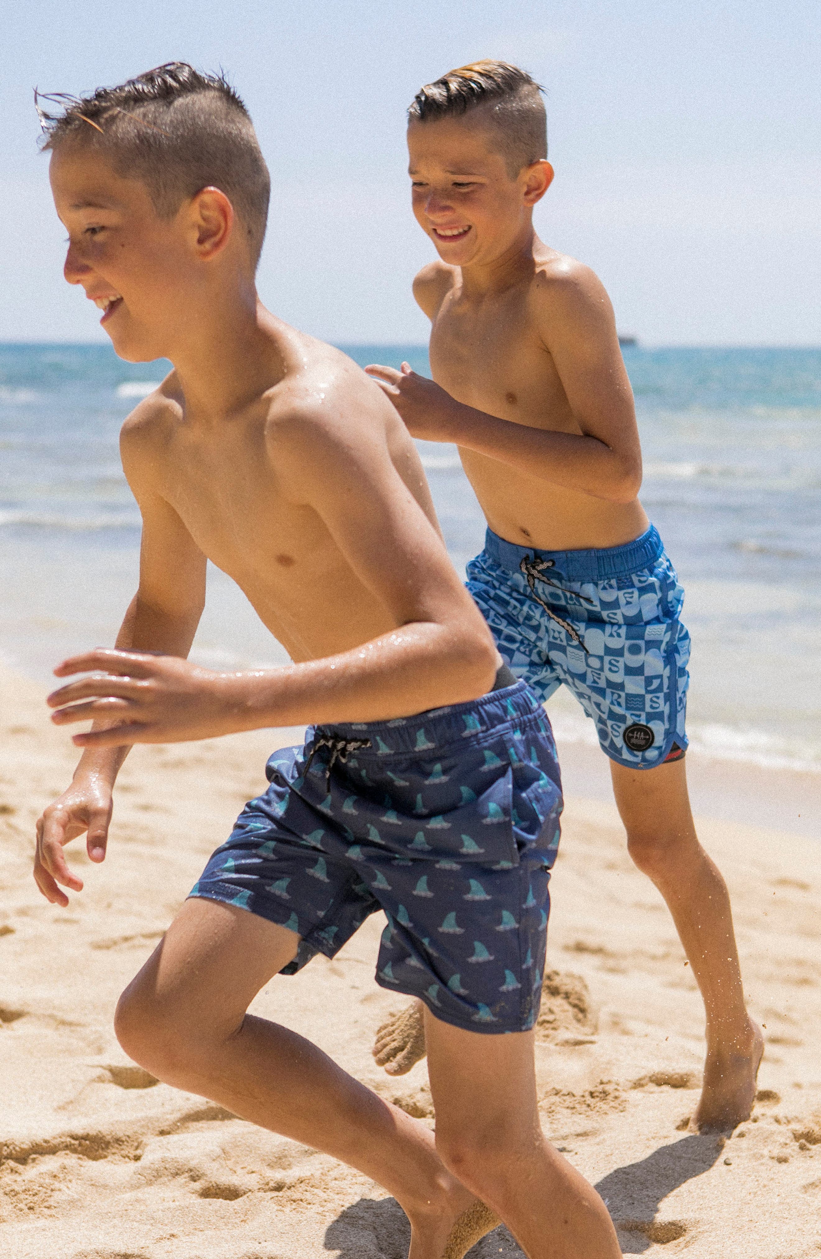 Feather 4 Arrow Kids' Fin Swim Trunks | Nordstrom