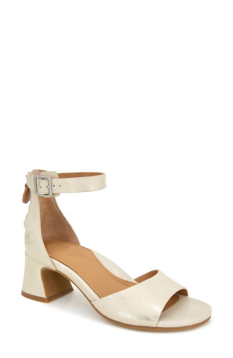 Ivory Block-Heel Sandals for Women | Nordstrom