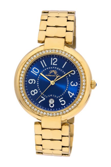 Porsamo Bleu | Women's Sofia Swarovski Crystal Accented Quartz Watch ...
