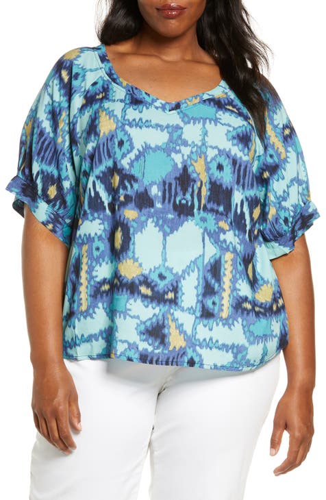 Blue Plus-Size Tops for Women | Nordstrom
