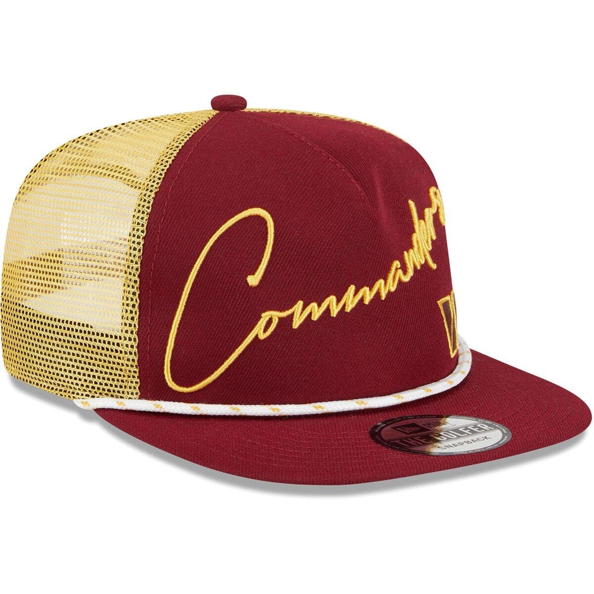 New Era Men's New Era Burgundy Washington Commanders Script Logo Golfer ...