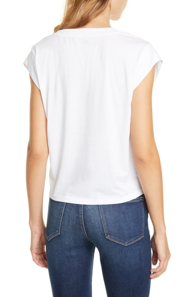 FRAME Le Mid Rise V-Neck T-Shirt | Nordstrom