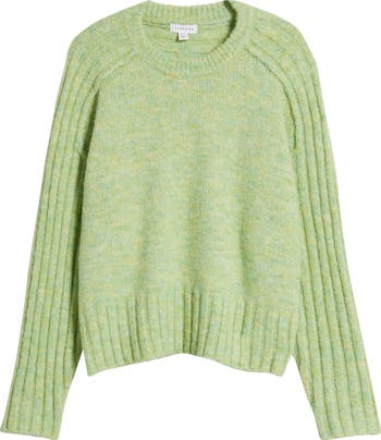 Topshop Rib Sleeve Sweater | Nordstrom