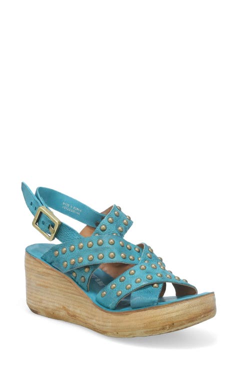 Women's Blue/Green Medium Heel Sandals | Nordstrom