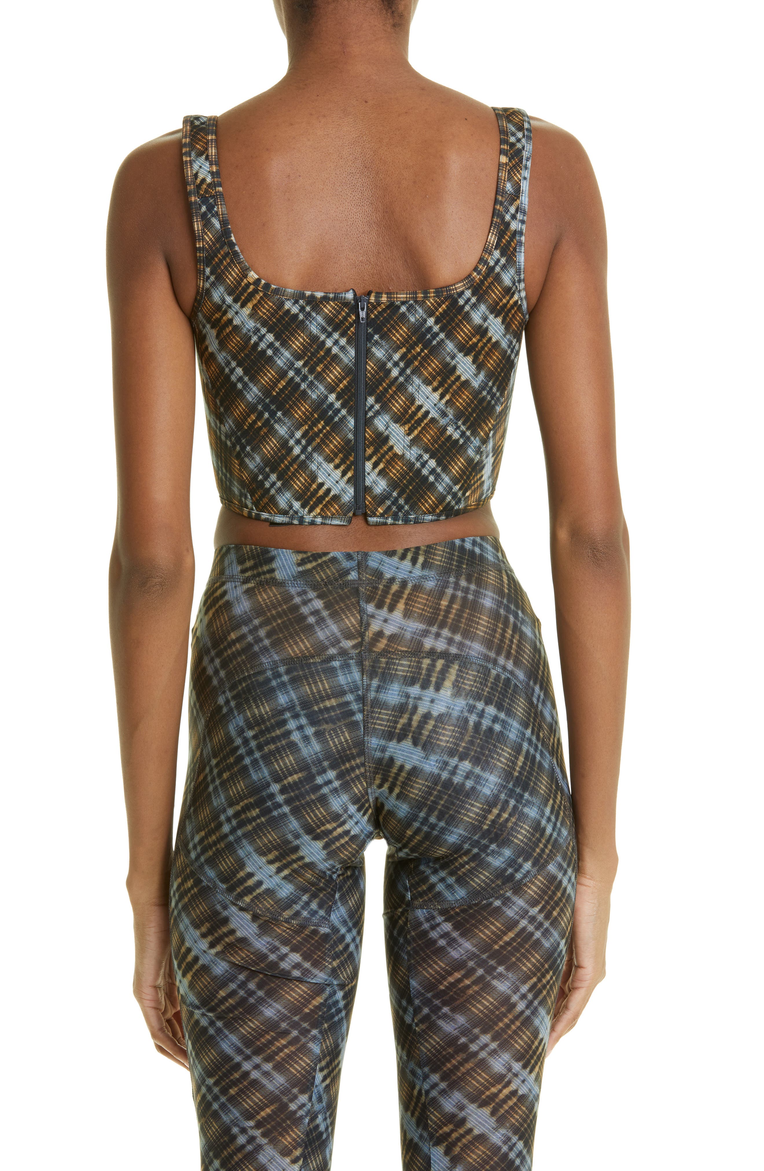 Knwls Plaid Stretch Cotton Corset | Nordstrom