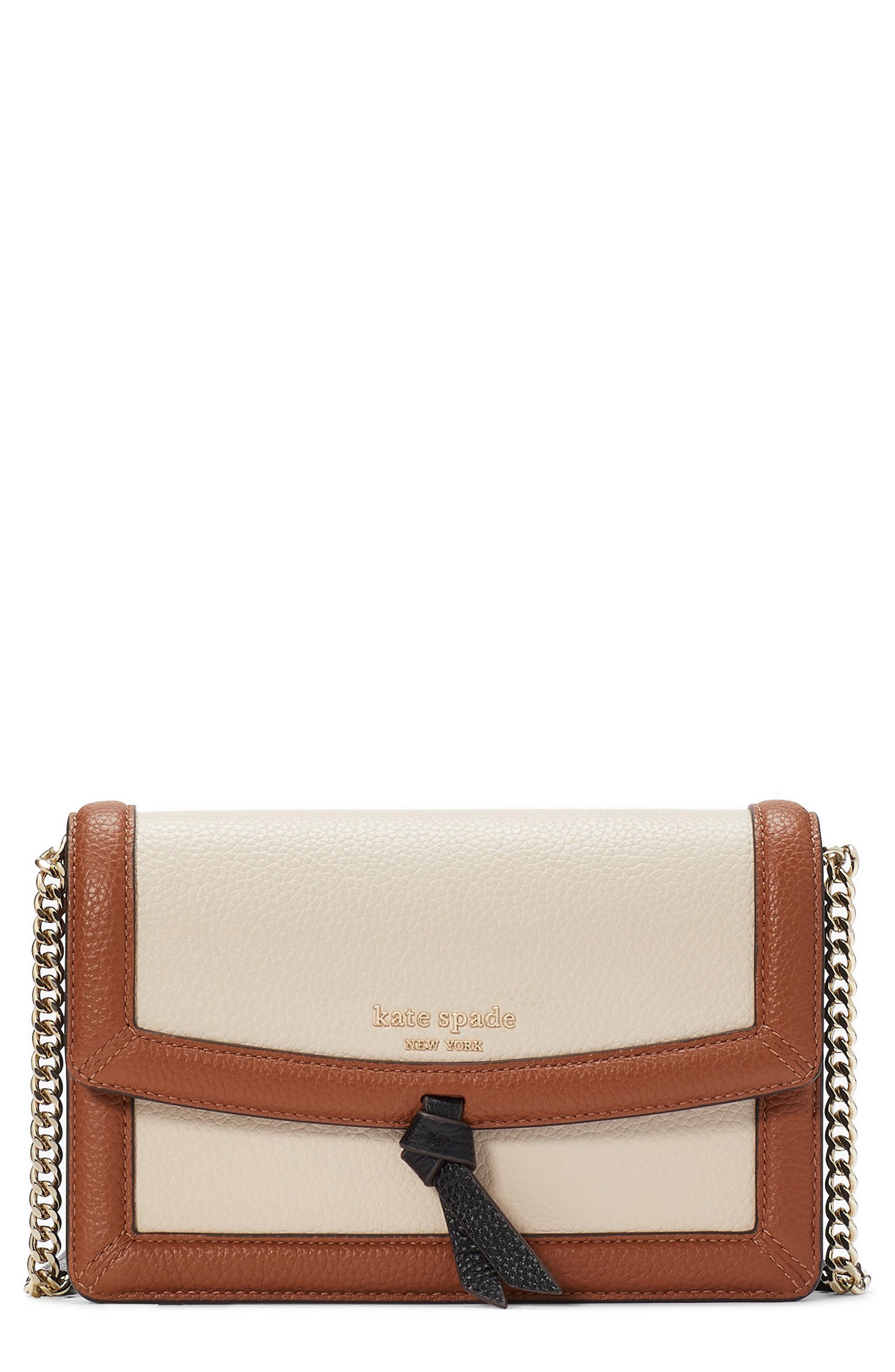 kate spade new york knott colorblock pebble leather crossbody bag ...