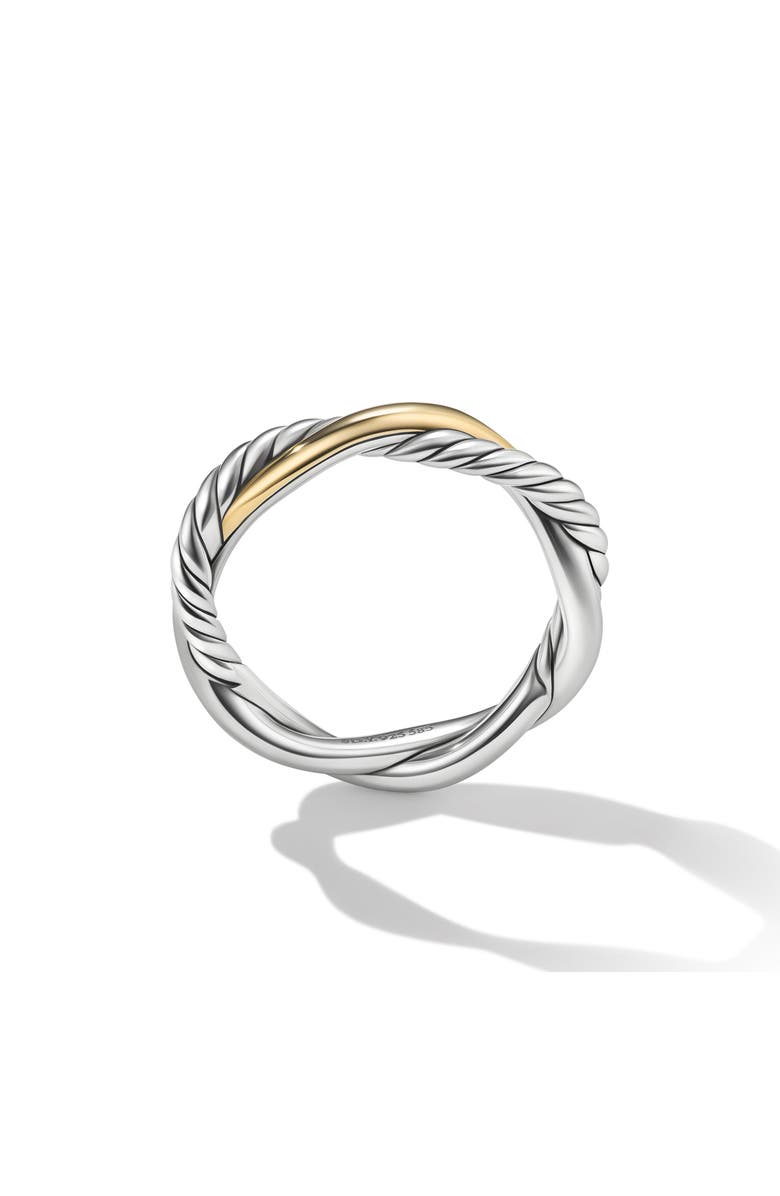 David Yurman Petite Infinity Band Ring in Sterling Silver with 14K ...