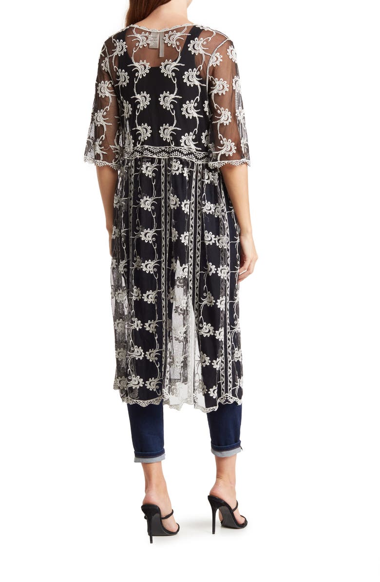 Forgotten Grace Embroidered Mesh Duster | Nordstromrack